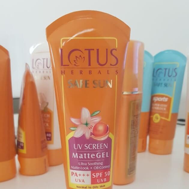 Lotus Herbals UV Screen Matte Gel SPF 50 PA+++ - Happy Skin Days
